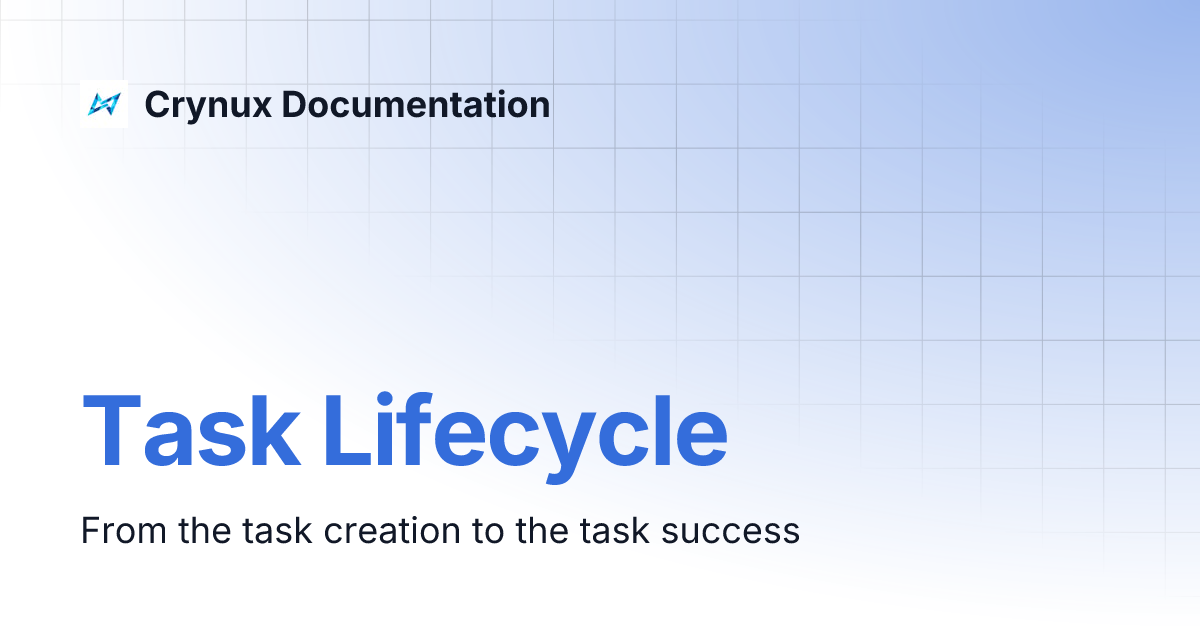 Task Lifecycle | Crynux Documentation